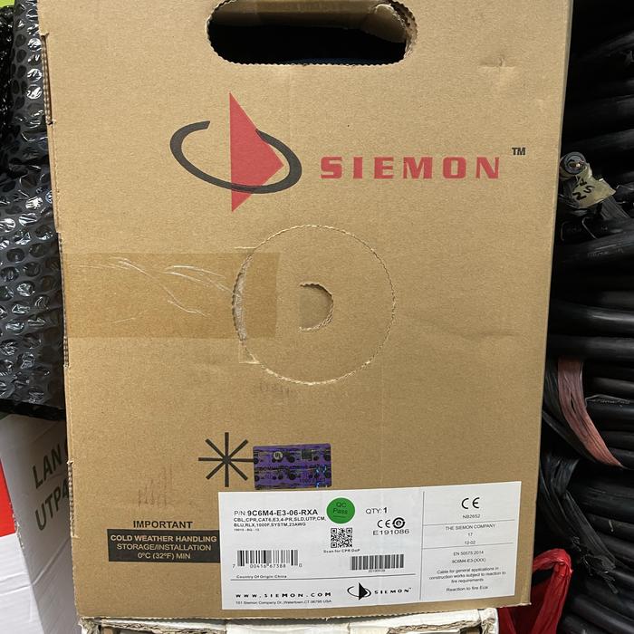 Jual Kabel Data UTP Siemon Cat6 Biru 305M / Siemon Utp Cat6 Biru ...