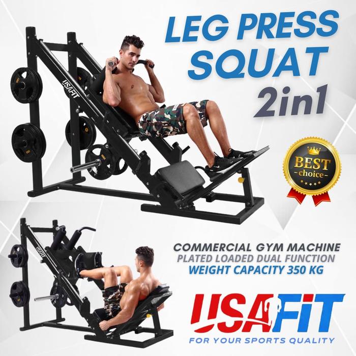 Jual ALAT FITNESS LEG PRESS PLUS HACK SQUAT USAFIT - Jakarta Pusat ...