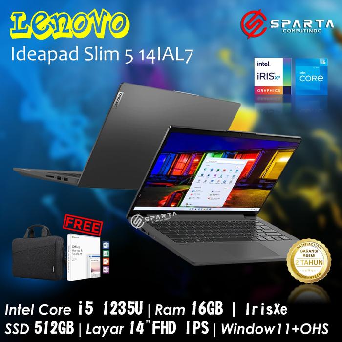 Jual Lenovo IdeaPad 5 Slim 5i 14IAL7 Core i5-1235U Ram 16GB 512GB SSD - Jakarta Timur - cv ...