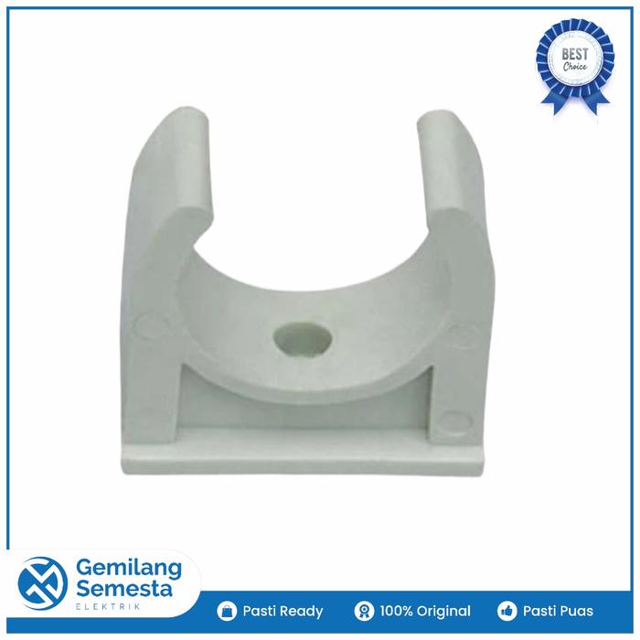 Jual Klem pipa conduit 20mm Type U klem jepit pipa listrik Lesso - Kab ...
