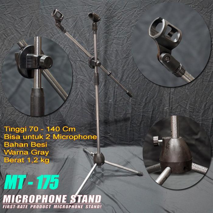 Jual STAND MIC / STANDING MICROPHONE BERDIRI LANTAI TRIPOD MT-175 - MT ...