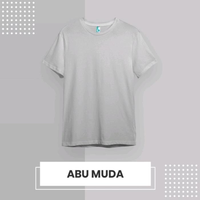 Jual Kaos Polos / Kaos Basic Infinity T-shirt - Light Grey, M - Kab ...