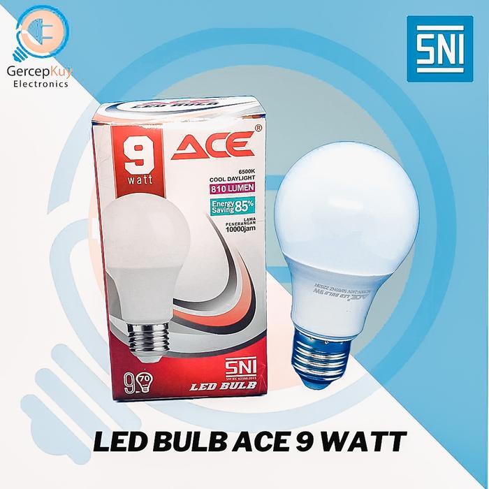 Jual Lampu LED Bulb ACE 9 Watt Putih E27 - Kab. Purworejo - GercepKuy ...
