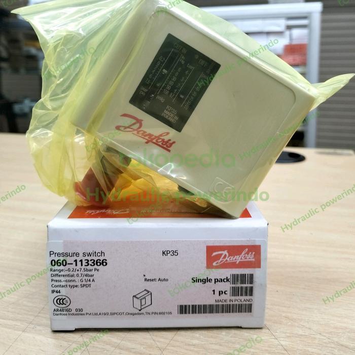 Jual PRESSURE SWITCH DANFOSS KP35 060-113366 7.5 BAR - Jakarta Barat - Hydraulic powerindo ...