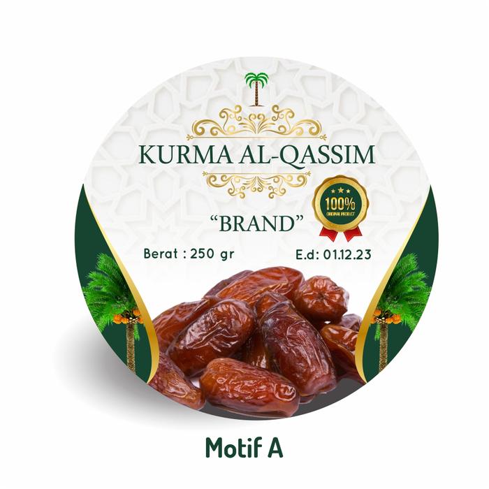 Jual Stiker label Toples atau Kemasan Ember Kurma Sukari Al Qassim per ...