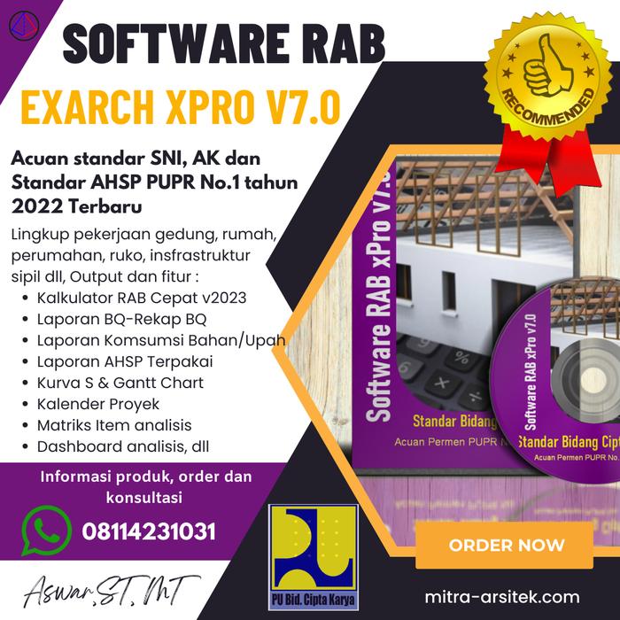 Jual Software RAB xPro v7.0 Update Fitur & Data Acuan Terbaru Edisi th ...