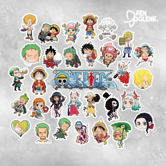 Jual Sticker Pack Anime One Piece Chibi Luffy Zoro Nami Usopp Sanji ...