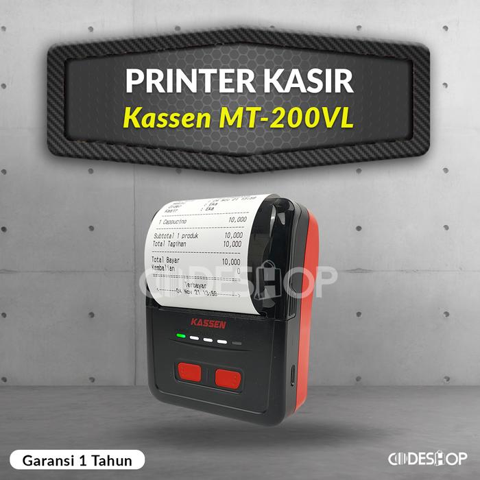 Jual Printer Bluetooth MIni Kassen MT- 200 VL Thermal Cetak Struk ...