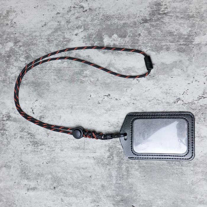 Jual Lanyard Id Card Kulit Sintetis Gantungan Name Tag Tali Paracord ...