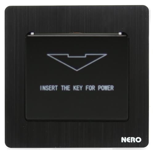 Jual Saklar Lampu Nero Wiring Devices Titanium V11 Black - Key CARD ...