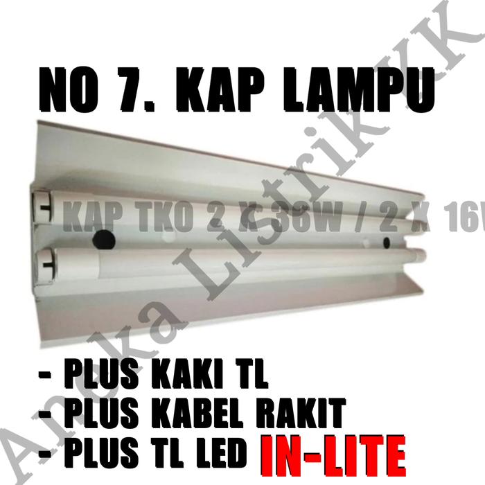 Jual KAP LAMPU TKO 2X36 2X16 W WATT TK O OUTBOW 2X36W 2X16W 2 X 36 16 ...