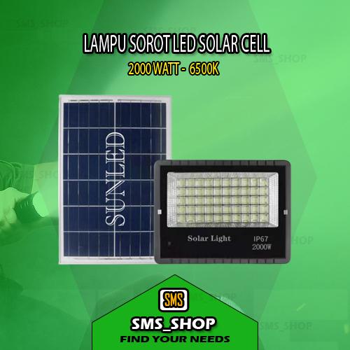Jual LAMPU SOROT LED SOLAR CELL PANEL SURYA / FLOODLIGHT LED SOLAR ...