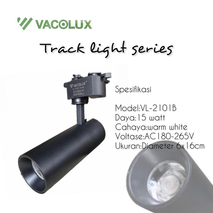 Jual Vacolux Lampu LED Spot Track/Rel COB 15 Watt VL-2101 - Kota ...