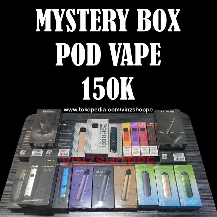 Jual Mystery Box Pod Vape 150K - Uwell Voopoo LostVape ElfBar Foom DLL ...