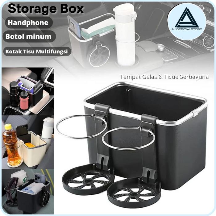 Promo Kotak Penyimpanan Mobil Serbaguna Car Storage Box Tempat Tisu ...