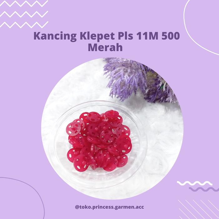 Jual Kancing Klepet Plastik 500/Kancing Cetet Jepret Plastik 11m Warna ...