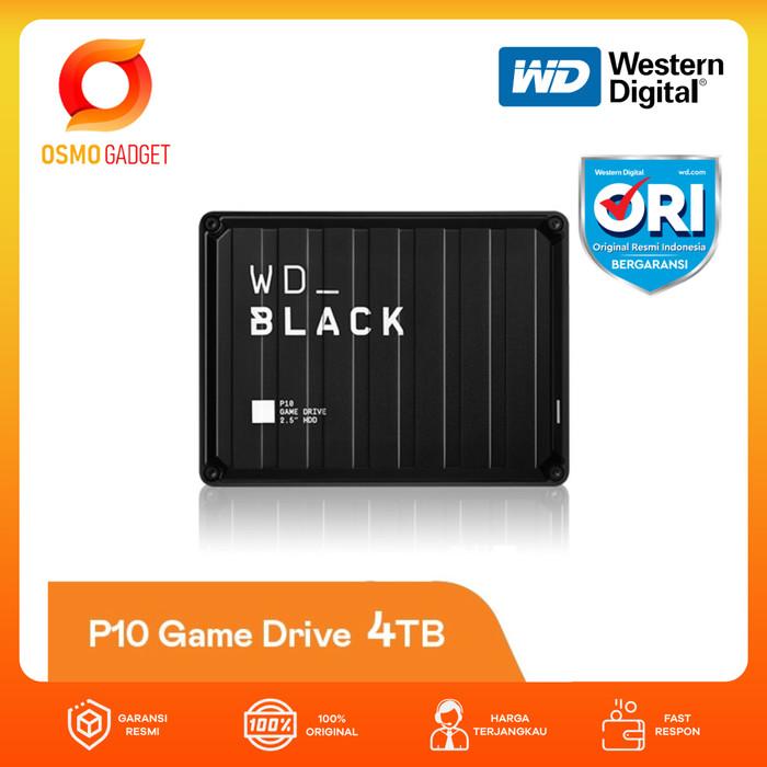 Jual Harddisk External WD BLACK 4TB P10 Game Drive - HDD WD Black P10 ...