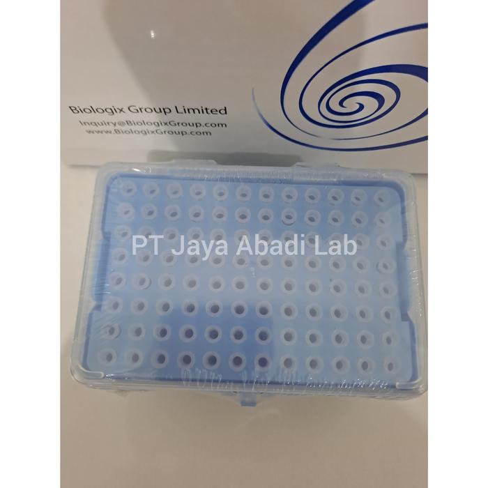 Promo white tips biologix sterile dengan rak isi 96 tip 10 ul mikro ...
