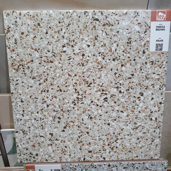 Jual keramik lantai terrazo garasi kamar mandi batu kasar asia 40x40 ...