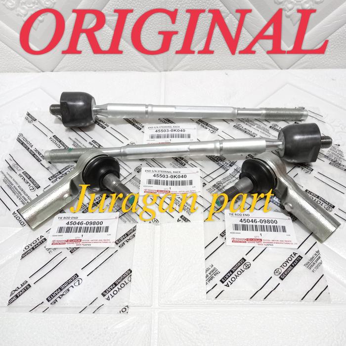 Jual tie rod end + long tie rod rack end toyota innova reborn original ...