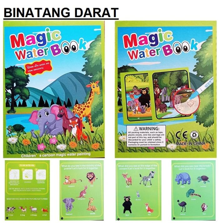 Jual Magic Book Invisible Ink / BUKU GAMBAR / BUKU MEWARNAI / MAGIC ...