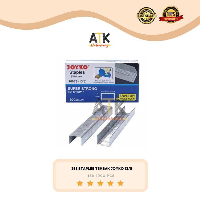 Jual Isi Stapler Tembak / Staples Gun Tacker Joyko 13/8 1008S atk ...