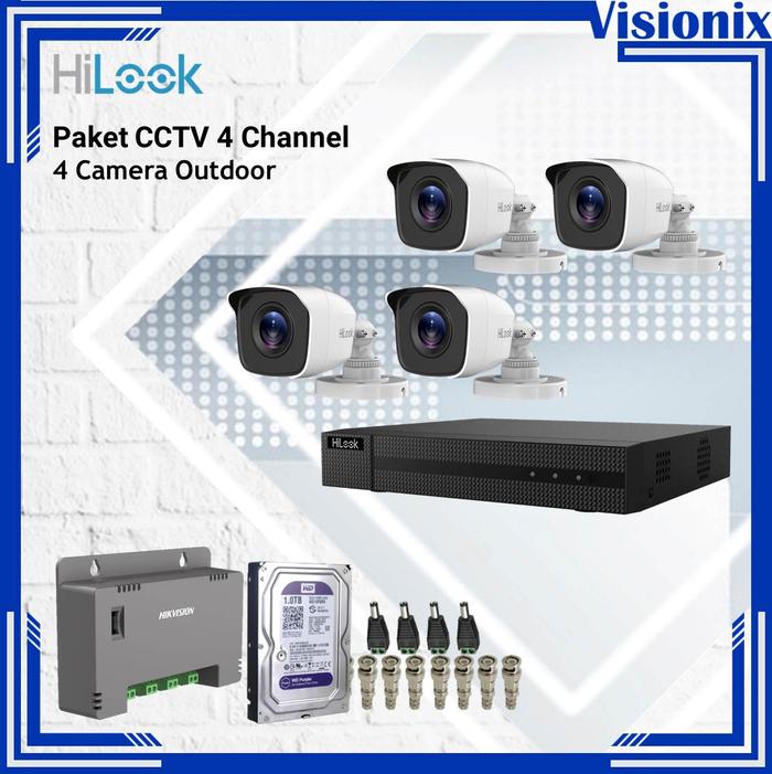 Jual Paket CCTV 4 Channel Hilook 4 Camera Outdoor 2MP - HDD 1TB - Jakarta Timur - Visionix ...
