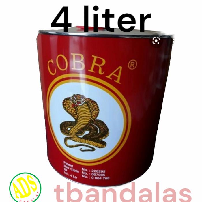 Jual cobra Tiner thinner Cobra merah ND 4 liter pengencer cat - Kota ...