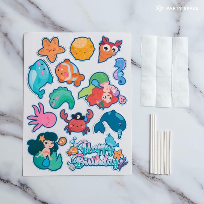 Jual Sea Animal Ikan Topper Cake Birthday / Hiasan Kue Ultah - MINITOP ...