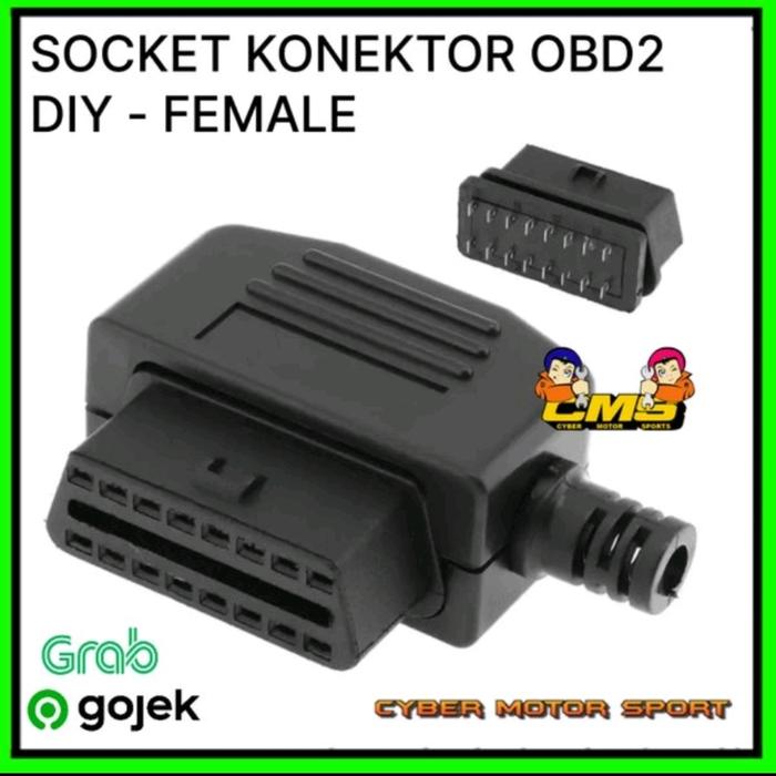 Jual socket connector obd2 Female . soket cewek scanner konektor obd 2 ...