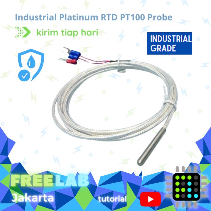Jual Platinum PT100 Probe RTD Temperature Sensor Suhu Industrial u MAX31865 - Jakarta Pusat ...