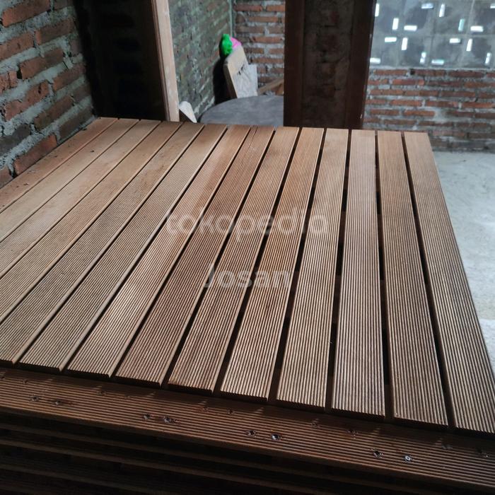 Jual Palet Kayu Decking Tile Kayu Solid Bengkirai Pool Deck Kolam Teras ...