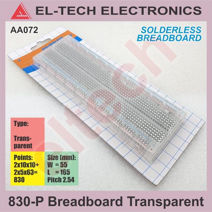 Jual Breadboard Solderless Project Prototype Board PCB Lubang IC MB102 ...