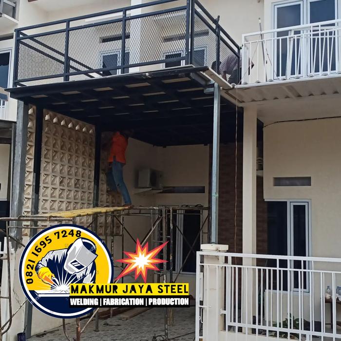 Jual canopy balkon pagar / Kanopi dak plat lantai bordes moderen - Kab ...