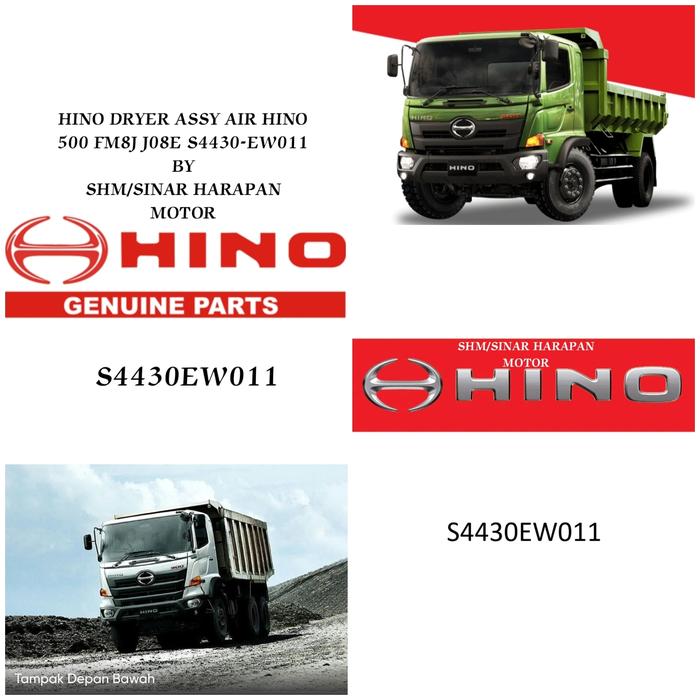 Jual HINO DRYER ASSY AIR S4430-EW011 GENUINE HINO 500 FM260JD FM8J J08E ...