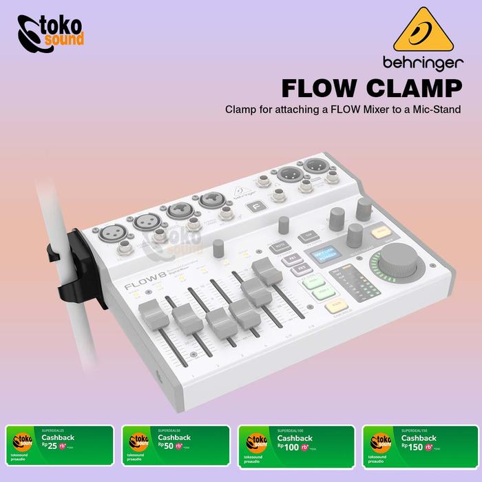 Jual Behringer Flow Clamp Clamp for attaching a FLOW Mixer to a Mic ...