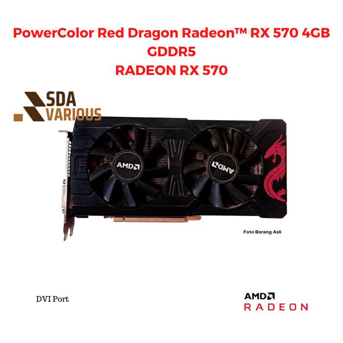 Jual VGA PowerColor Red Dragon Radeon™ RX 570 4GB GDDR5 RADEON RX 570 ...