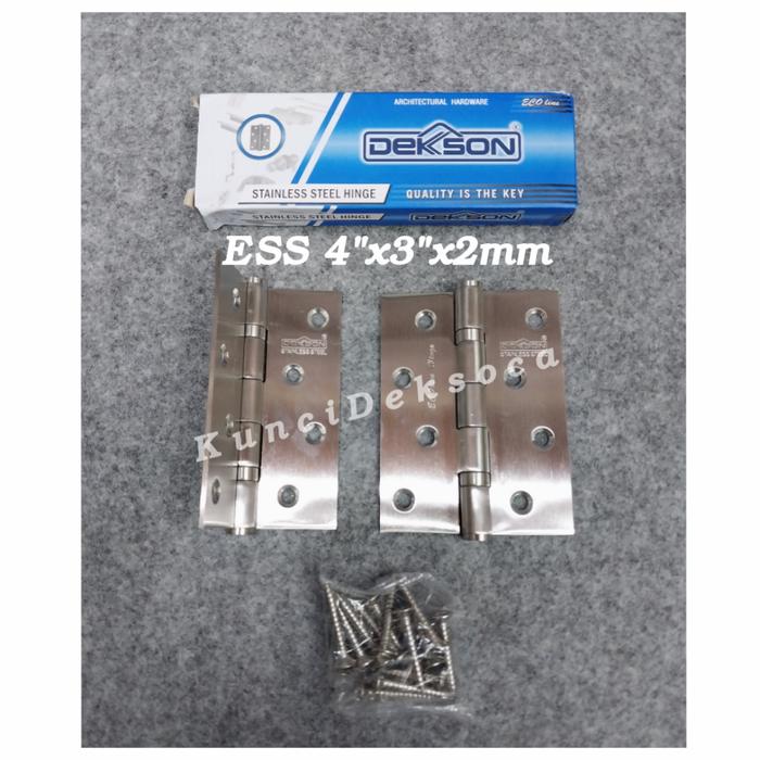 Jual Engsel Dekson 4 inch Stainless ESS 4"x3"x2mm 2BB Ecoline Hinge ...