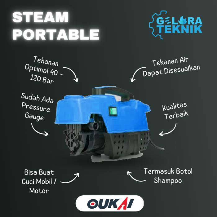 Jual Alat Steam Cuci Motor & Mobil High Pressure Cleaner Oukai 450W ...