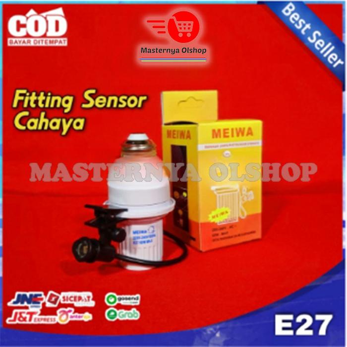 Jual MEIWA FITTING SENSOR CAHAYA E27 FITING LAMPU OTOMATIS SIANG MALAM ...