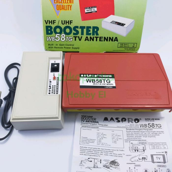 Jual Boster Antena Tv Maspro / Booster Maspro Komplit Wb 58 Tg Atas Bawah Di Seller Rosaria ...