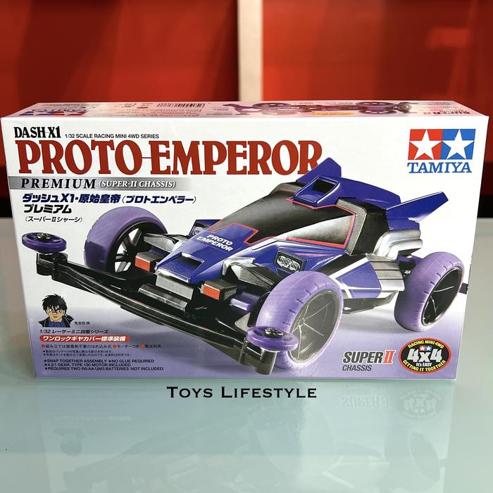 Jual Mainan Rakit Mobil Tamiya Mini 4WD - Proto Emperor Dash X1 ...