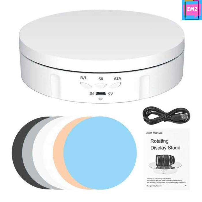 Jual Rotating Display Elektrik Turn Table Alas Putar Tempat Foto Produk ...