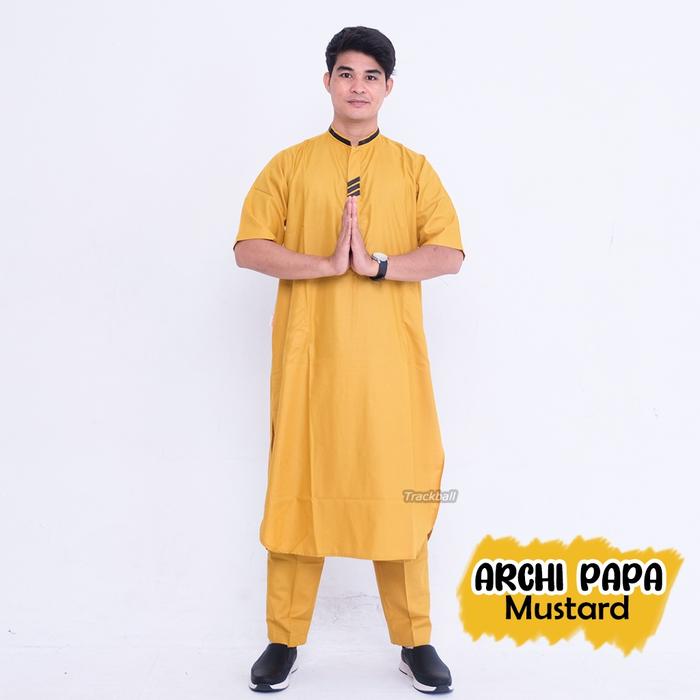 Jual Setelan Baju Koko Remaja Dewasa Kurta Turki Muslim Cowok ARCHI ...