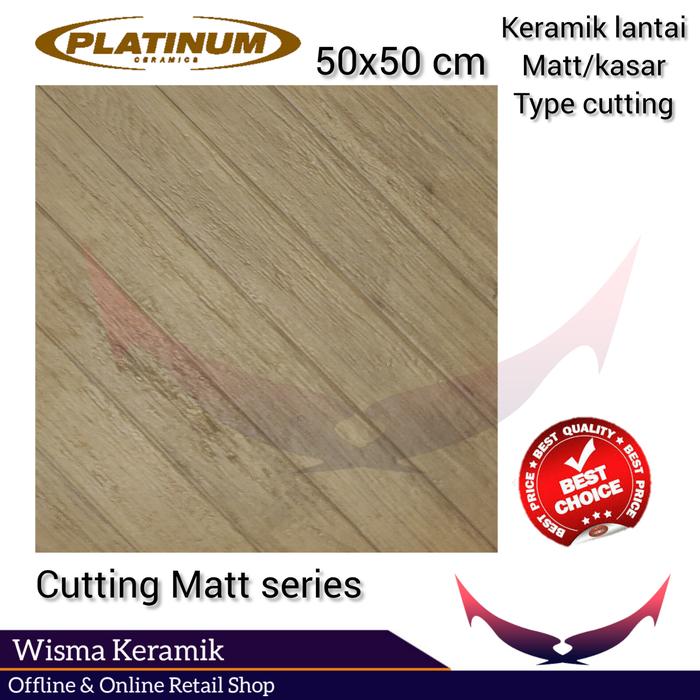 Jual Keramik lantai dinding kasar matt ukuran 50x50 cm corak kayu ...