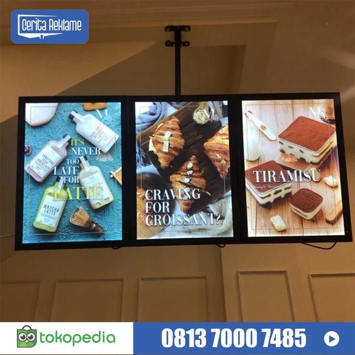 Jual Custom Menu Neon Light 3 Uk 120x60cm I Landscape I Neon box slim ...
