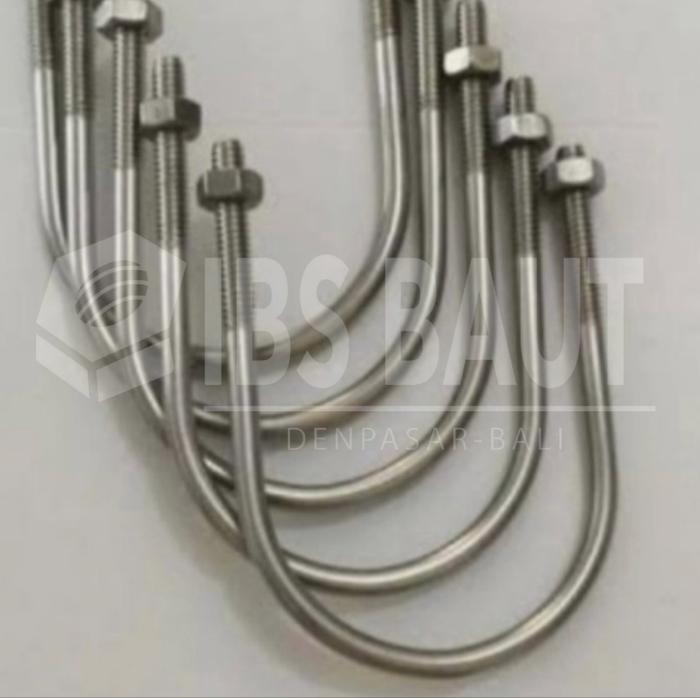 Jual U BOLT GALVANIZED / KLEM PIPA / CLAMP UBOLT / BESI ZINC PLATED ...