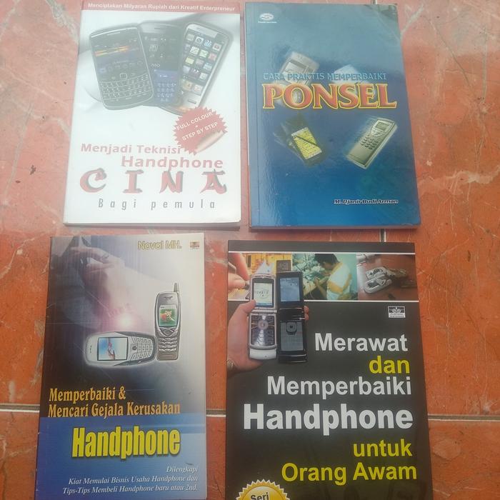 Jual Paket 4 Buku Service Reparasi memperbaiki Hp Handphone Ponsel ...