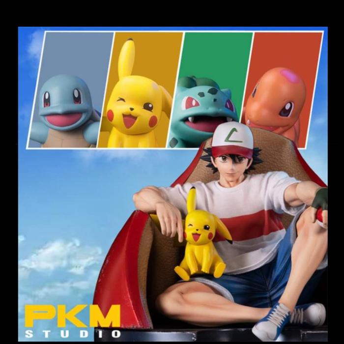 Jual PKM studio - Ash & Pokemon POKEMON FIGURE STATUE GK - DP - Kota ...