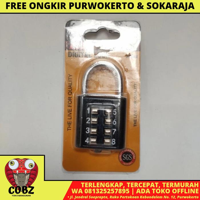 Jual 35 MM / SOLIGEN Gembok Nomor Pin Angka Tas Kunci Koper Travel Lock ...
